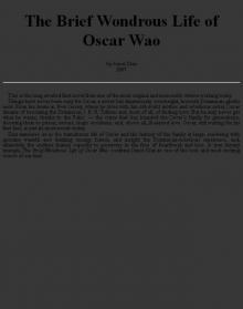 Read 2007 - The Brief Wondrous Life of Oscar Wao online free by Junot Díaz